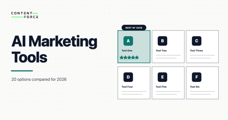 20 AI Marketing Tools Compared [2026] - ContentForce AI Blog