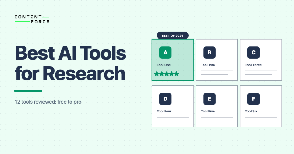 Best AI Tools for Research in 2026 - ContentForce AI Blog